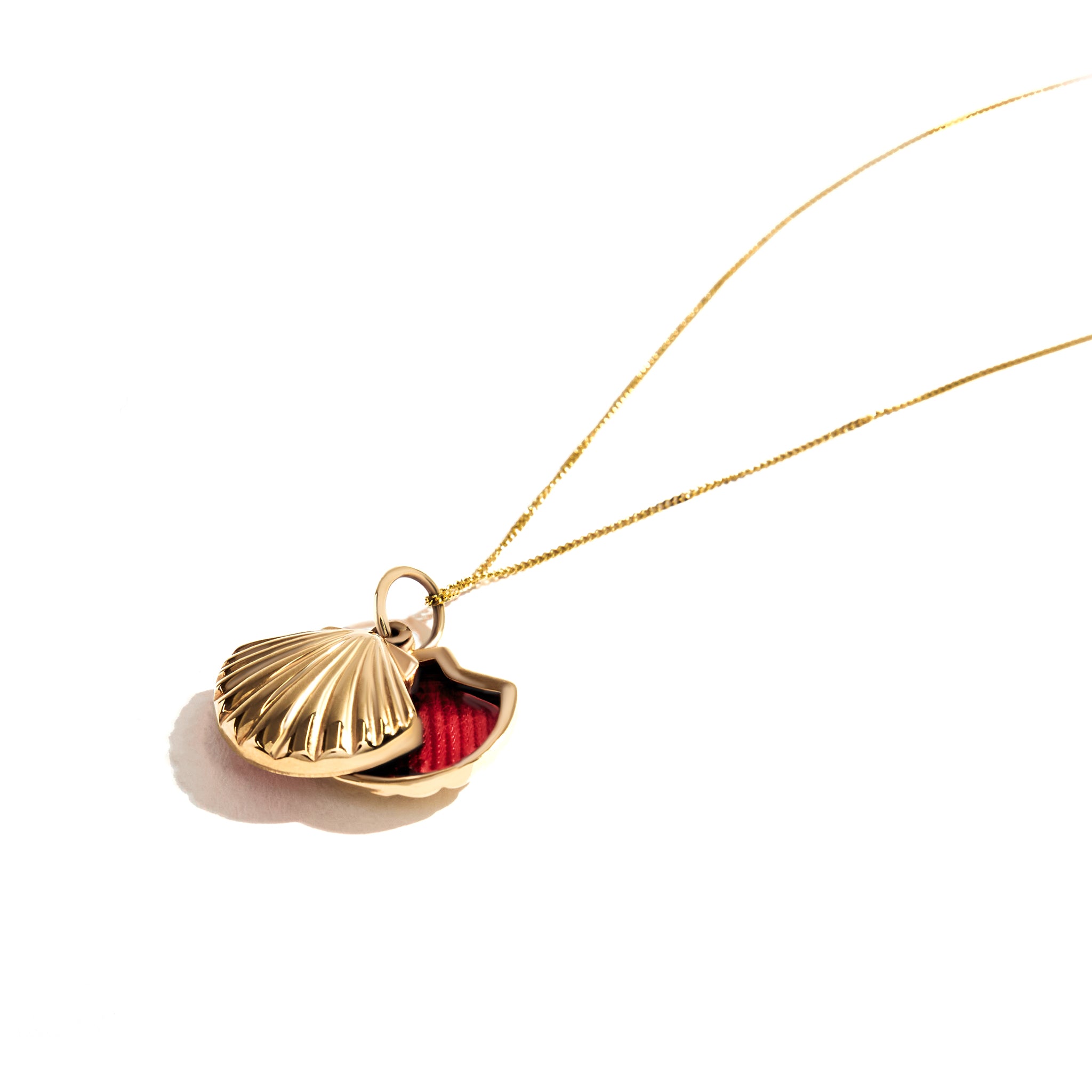 9ct Yellow Gold Oyster Shell Slide Locket – Seoidín
