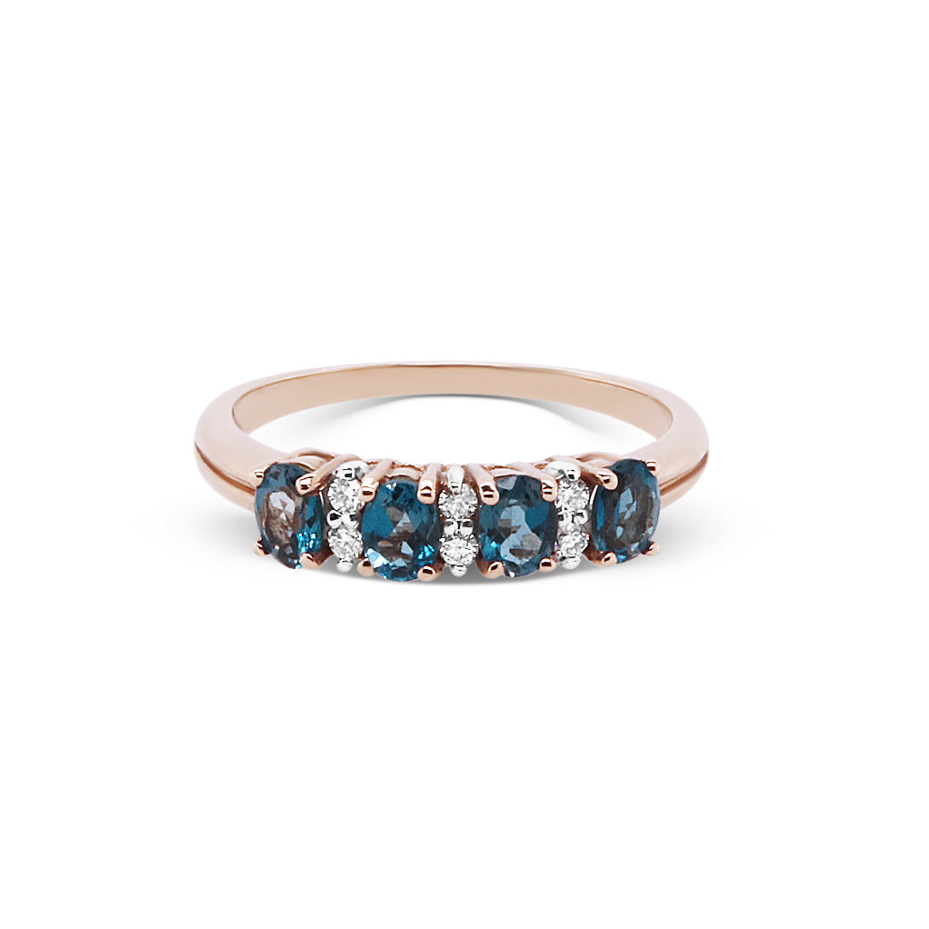 4 Stone Sapphire & Diamond Ring – Seoidín