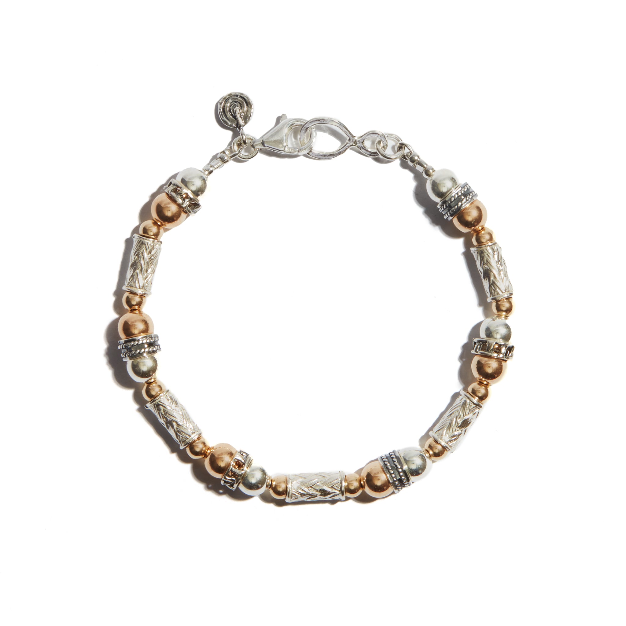 Two Tone Hammered Bracelet – Seoidín